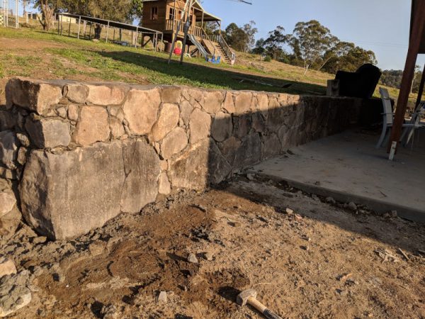 Basalt Bush Rock Wall - Great Northern Landscapes